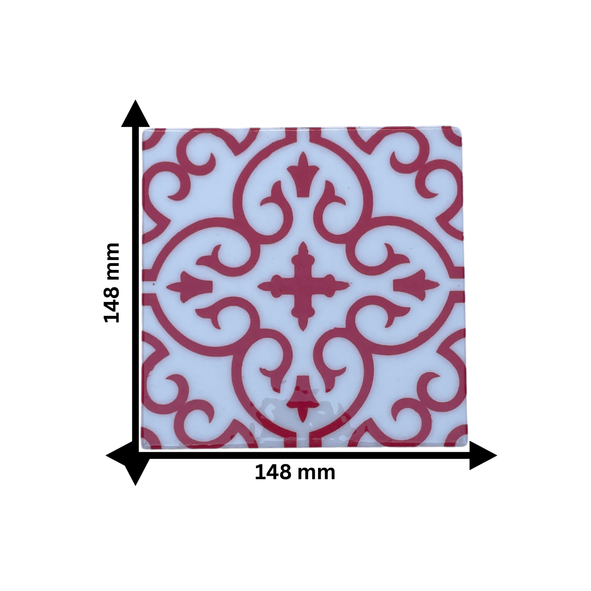 White & Red Athangudi Pattern