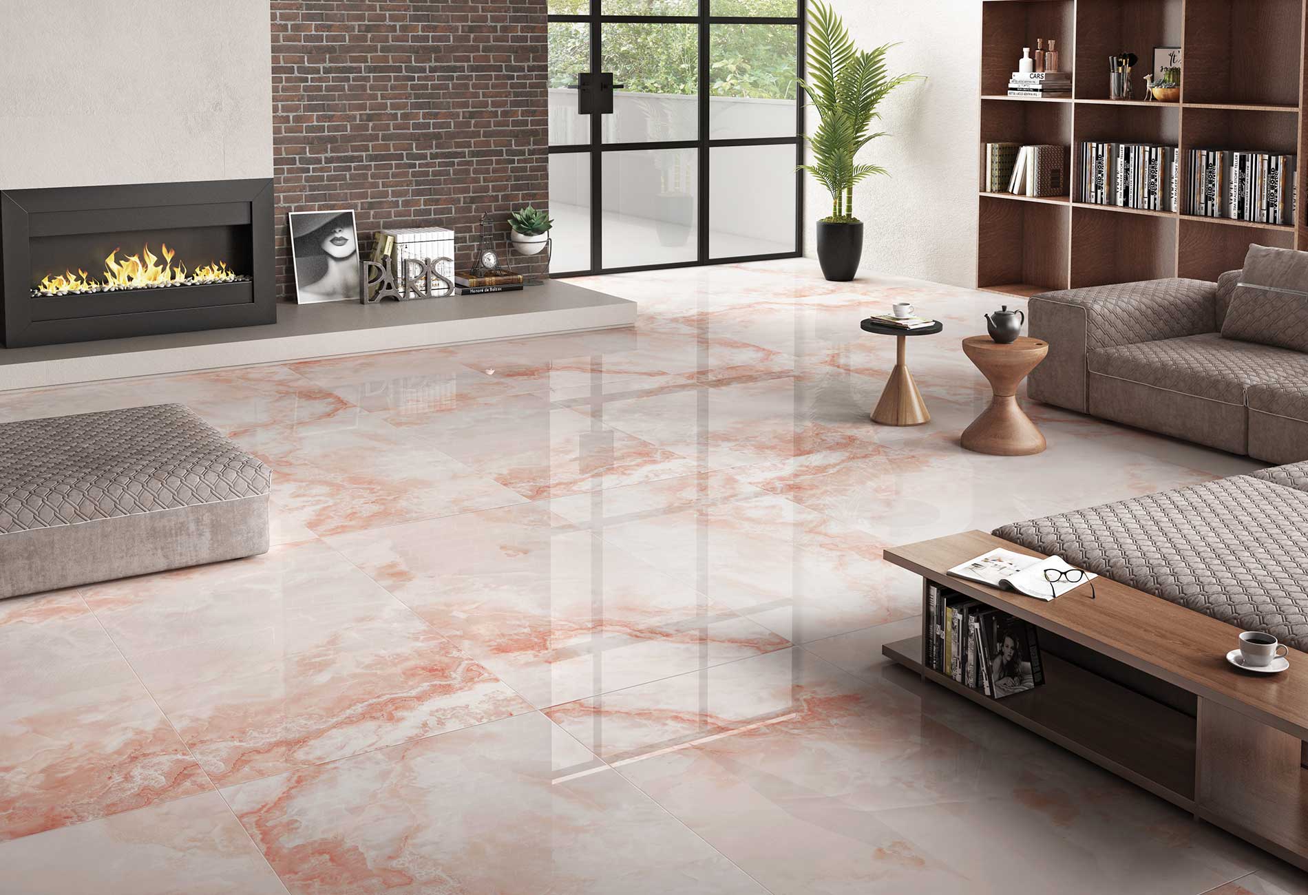 Onyx Floor Tiles Ivory Onyx Grey Matt Wall And Floor Tile 600x600mm