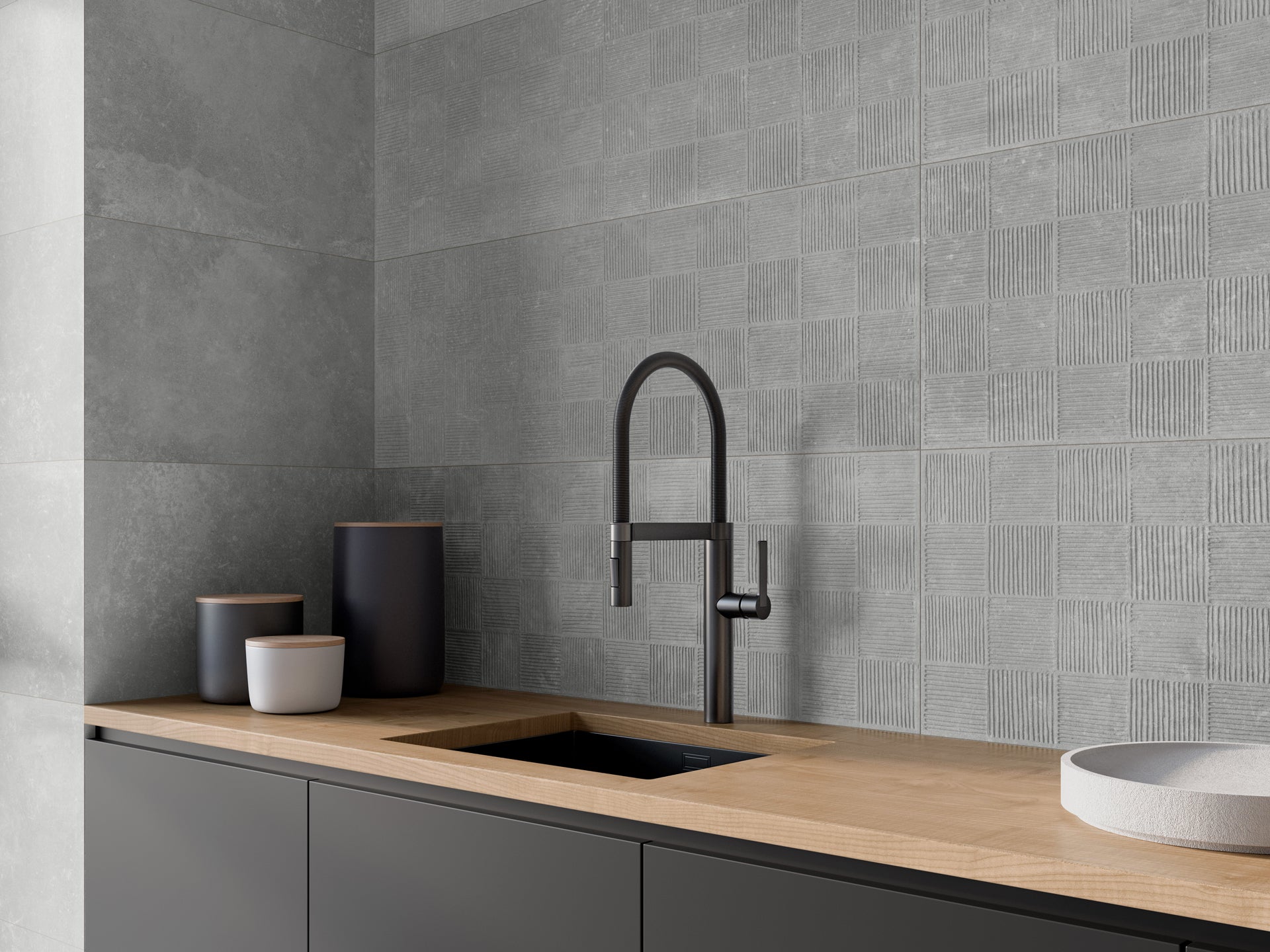 Materica Raw Grey 400x1200 mm Matt