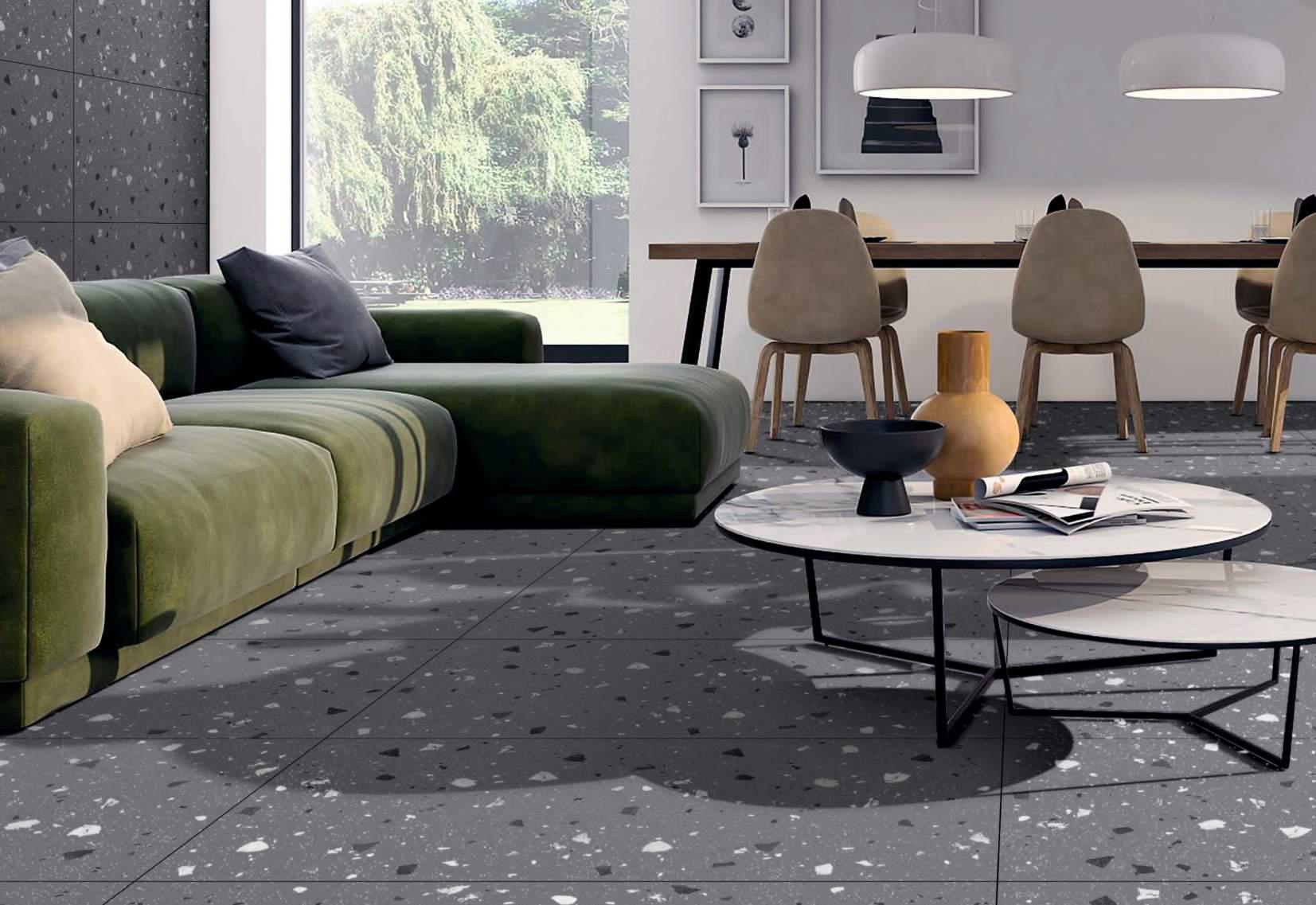 Resin Grey 600x1200 mm Terrazo Matt