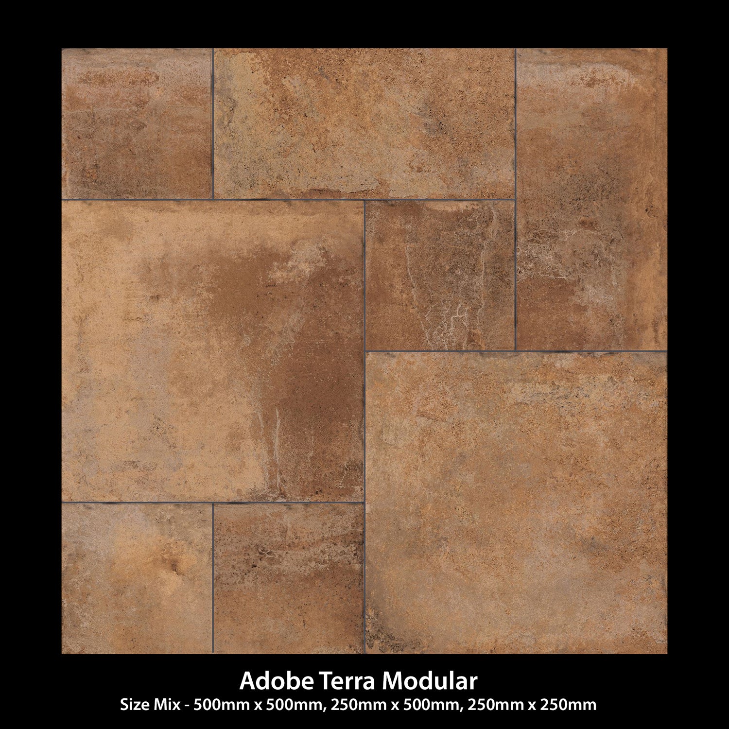 Adobe terra 1000x1000 mm Rustic Matt