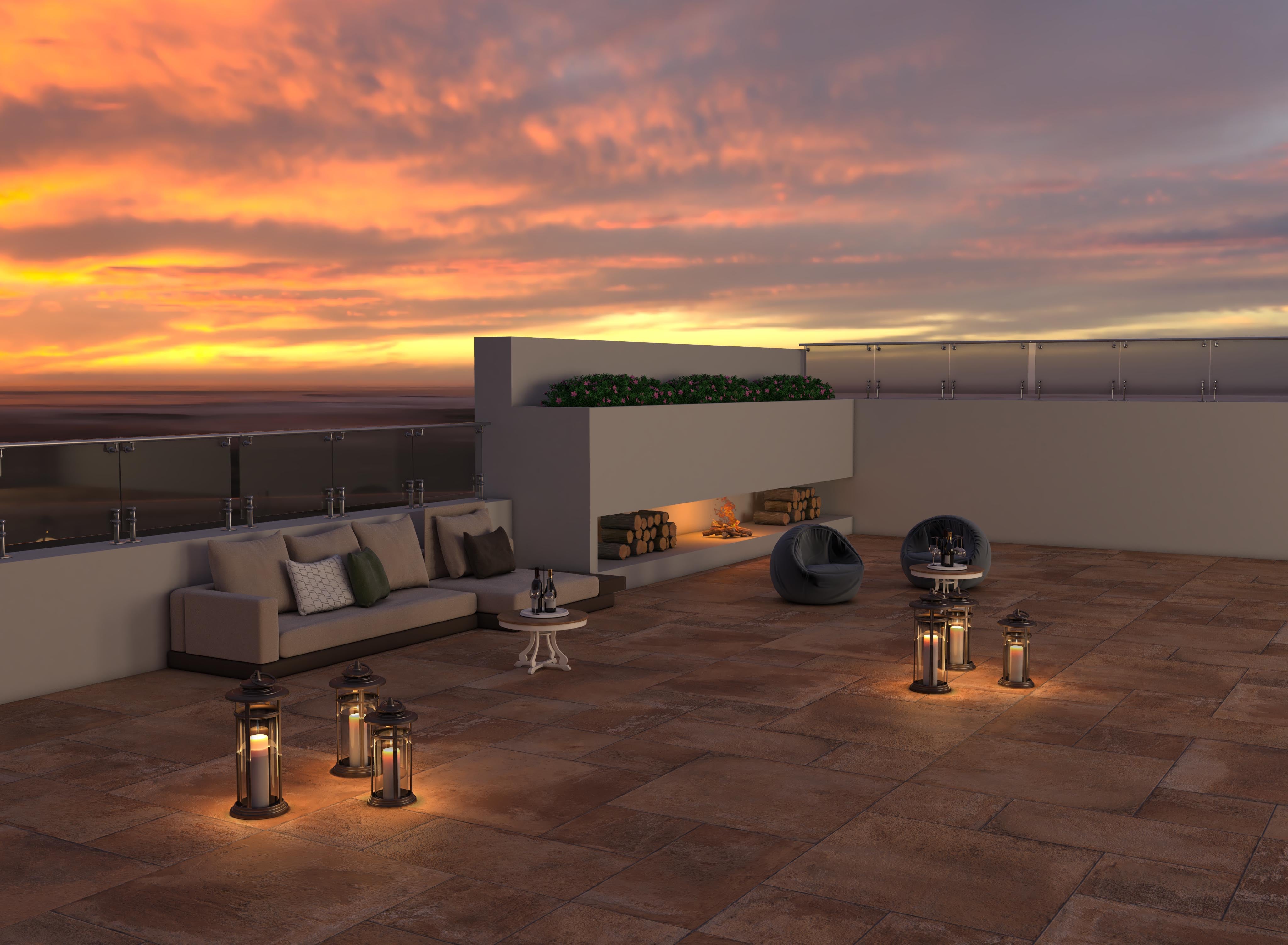 Adobe terra 1000x1000 mm Rustic Matt